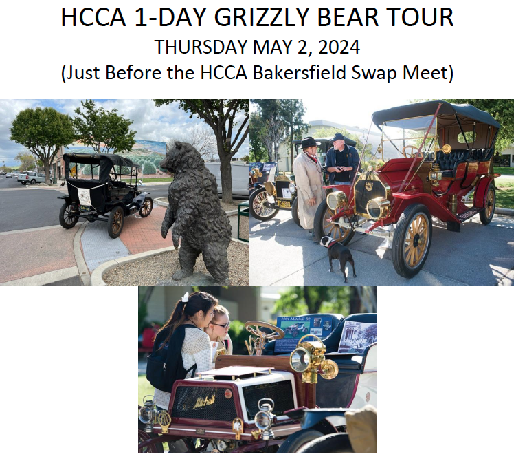 HCCA 1-DAY GRIZZLY BEAR TOUR - Horseless Carriage Club of America